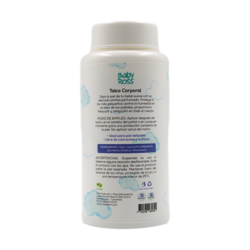 TALCO X120GR 3579 BABY ROSS