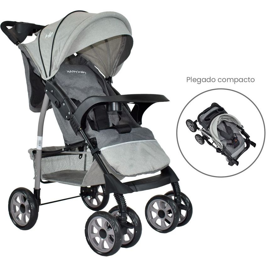 COCHE ESTANDAR KLAUS HAPPY BABY GRIS