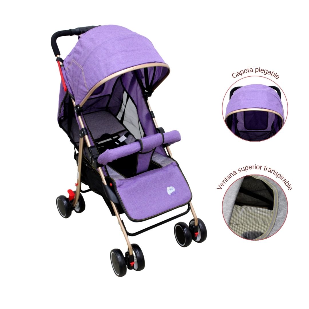 COCHE ESTÁNDAR T608GF BABY KAYS LILA
