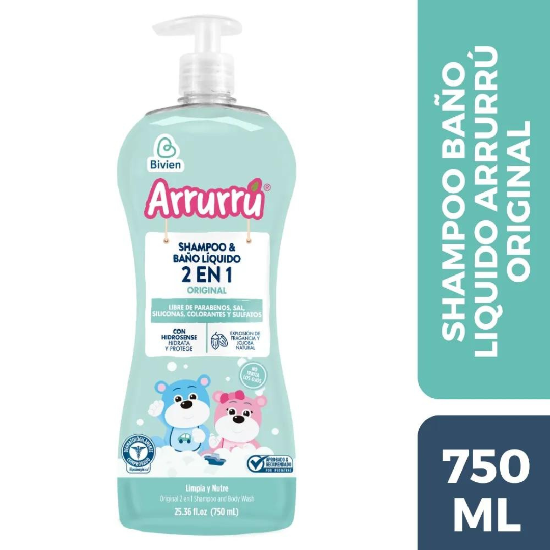 SHAMPOO Y BAÑO 2EN1 ORIGINAL X750 AAB205 ARRURRÚ