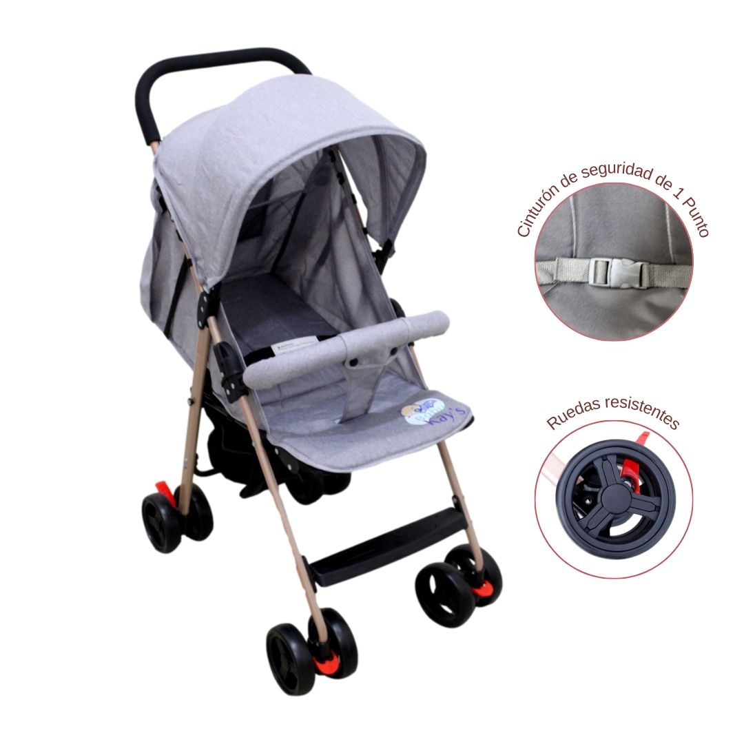COCHE PASEADOR 568 BABY KAYS GRIS